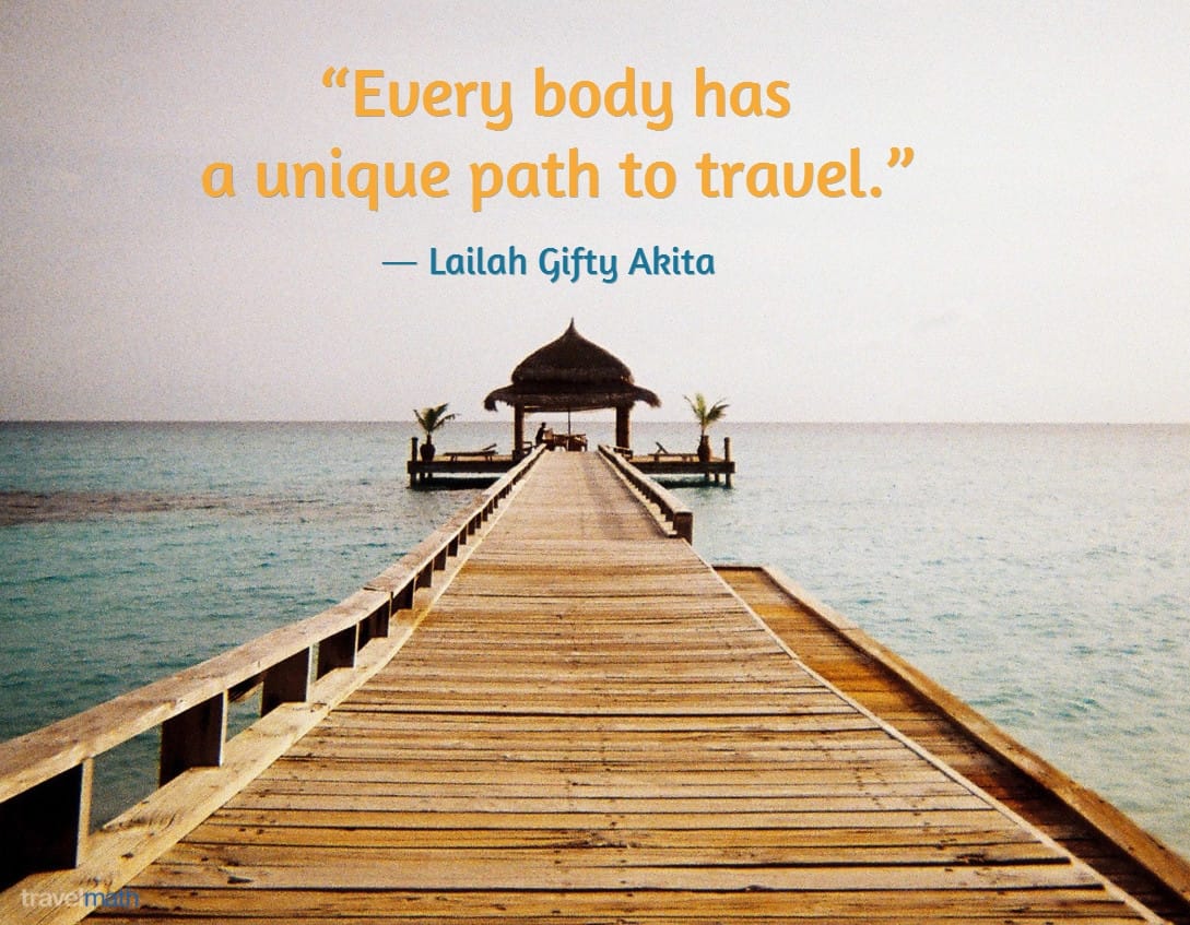 Every body has a unique path to travel.